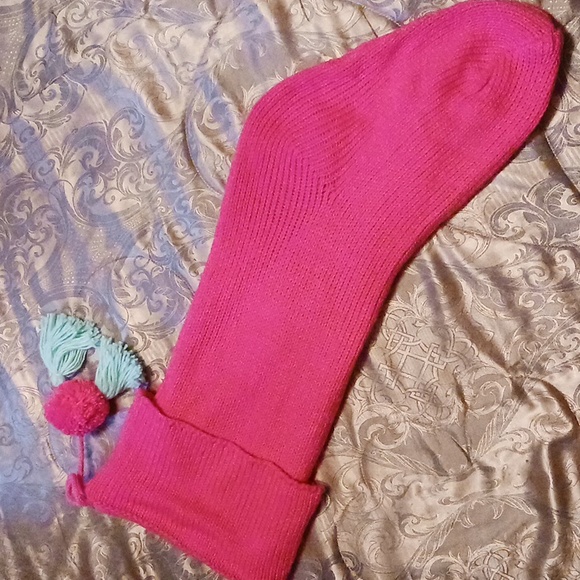 Holiday | Jumbo Pink Knit Stocking 3 Ft Long Nwot | Poshmark